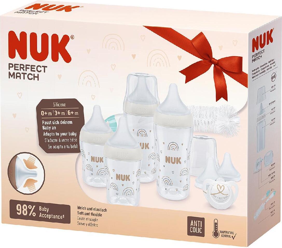 NUK 10225305 NUK Perfect Match Starter Set, 9 kusů