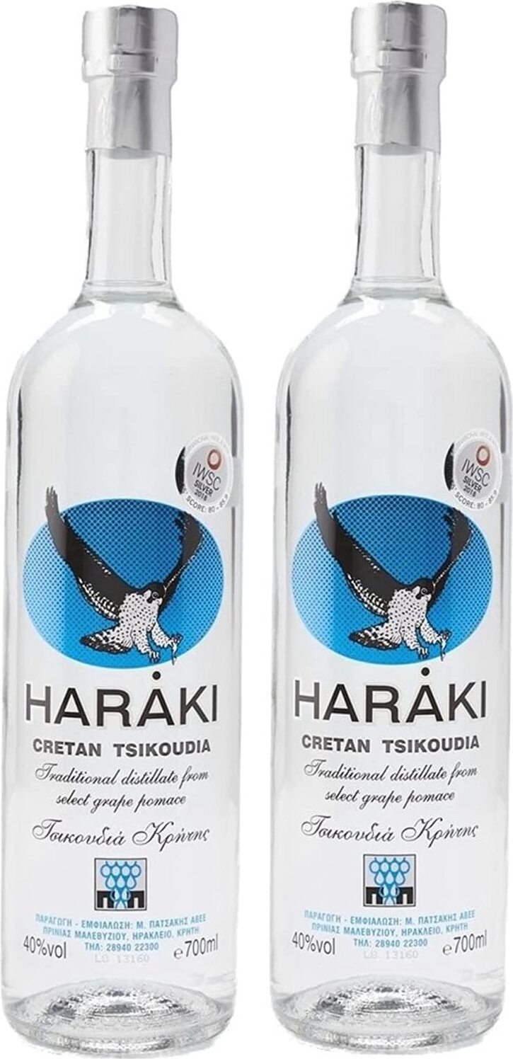 Raki von Kreta | 2x 0,7l | 40% Vol. | Ohne Anis