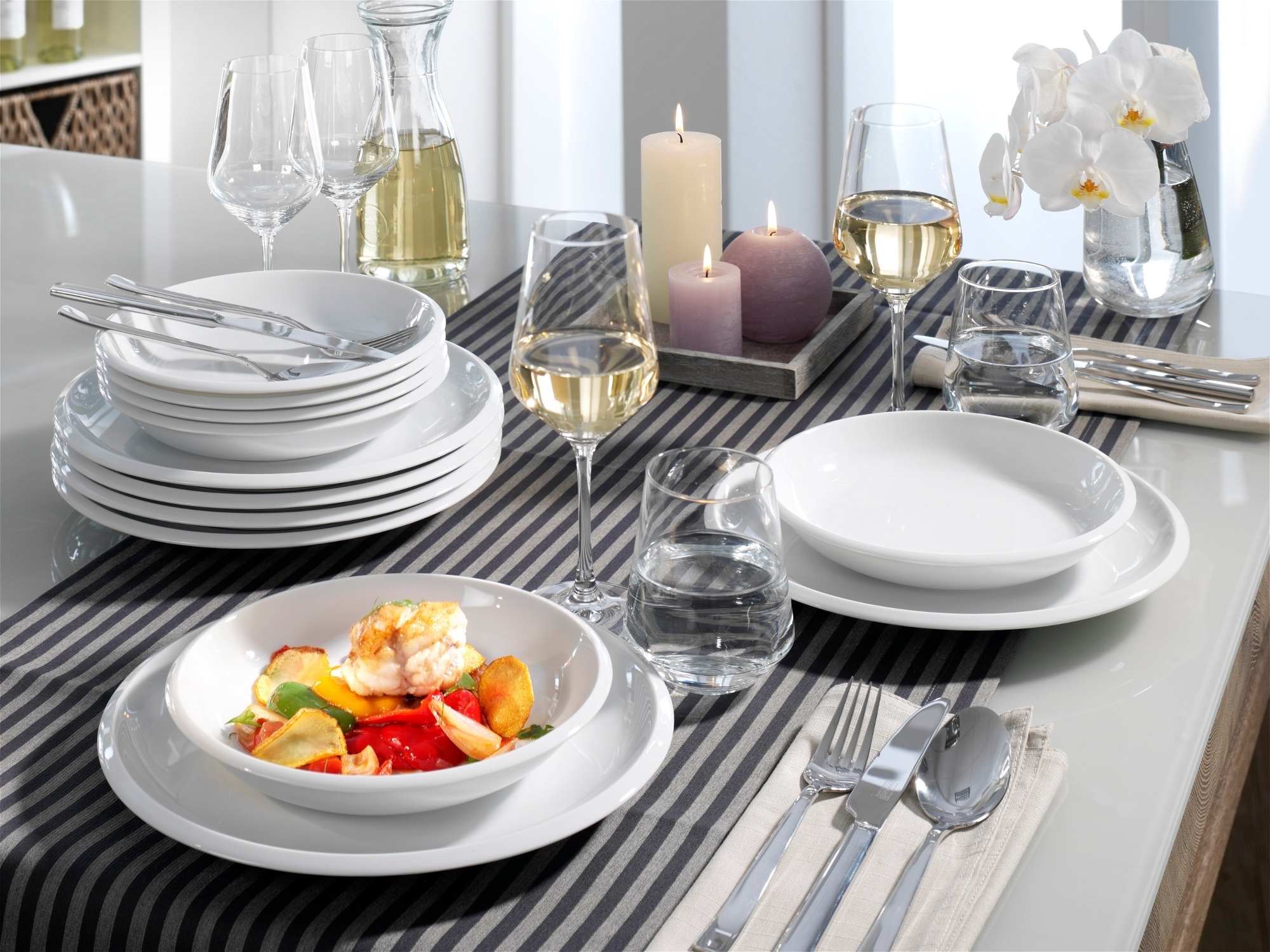 Tafel-Set 12tlg. Ecco Weiß von Friesland | Kaufland.de