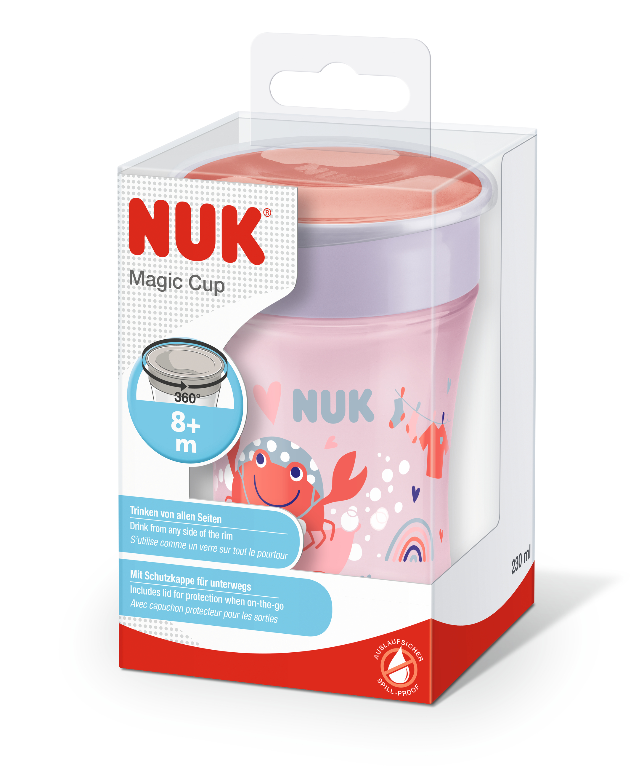 NUK 10255603 NUK Trinklernbecher Magic Cup 360°-Trinkrand