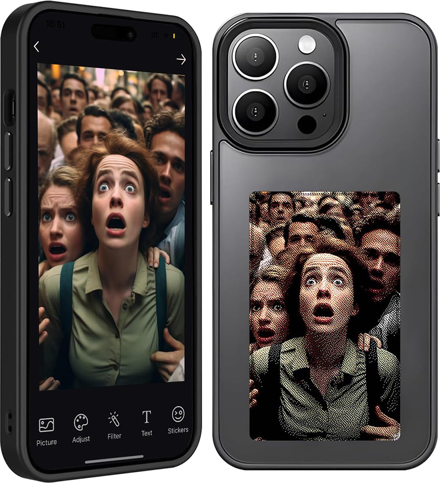 Techsuit SmartScreen NFC Smart Case - iPhone 14 Pro - černý