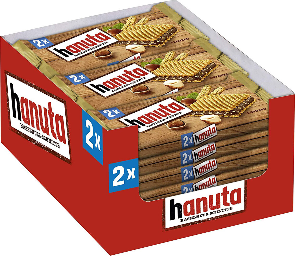 Hanuta Haselnuss-Schnitten 360661 44g 18 St./Pack. Ciastka