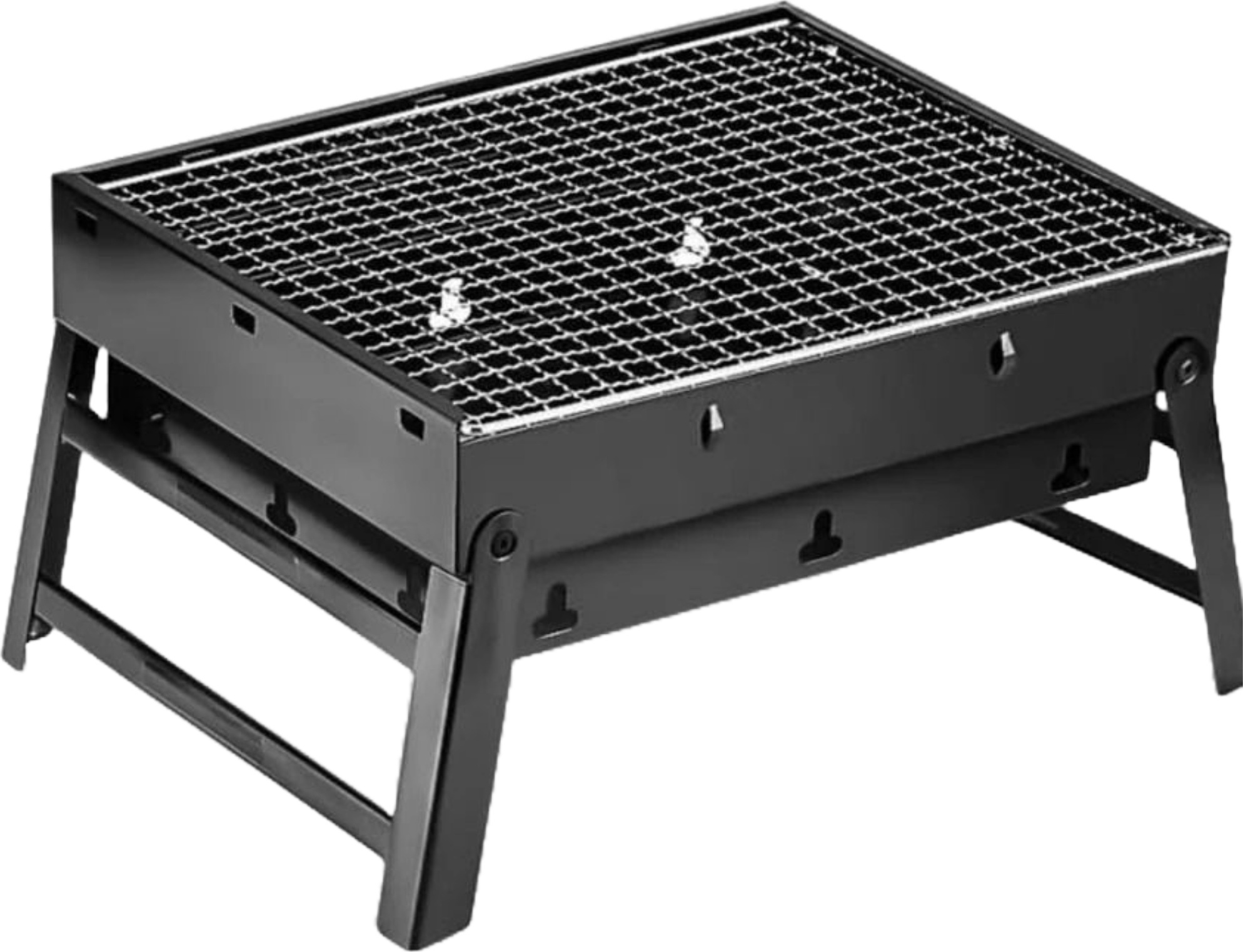 IMEX tragbarer mini BBQ Grill 44x29x23cm kompakt 1,5 kg