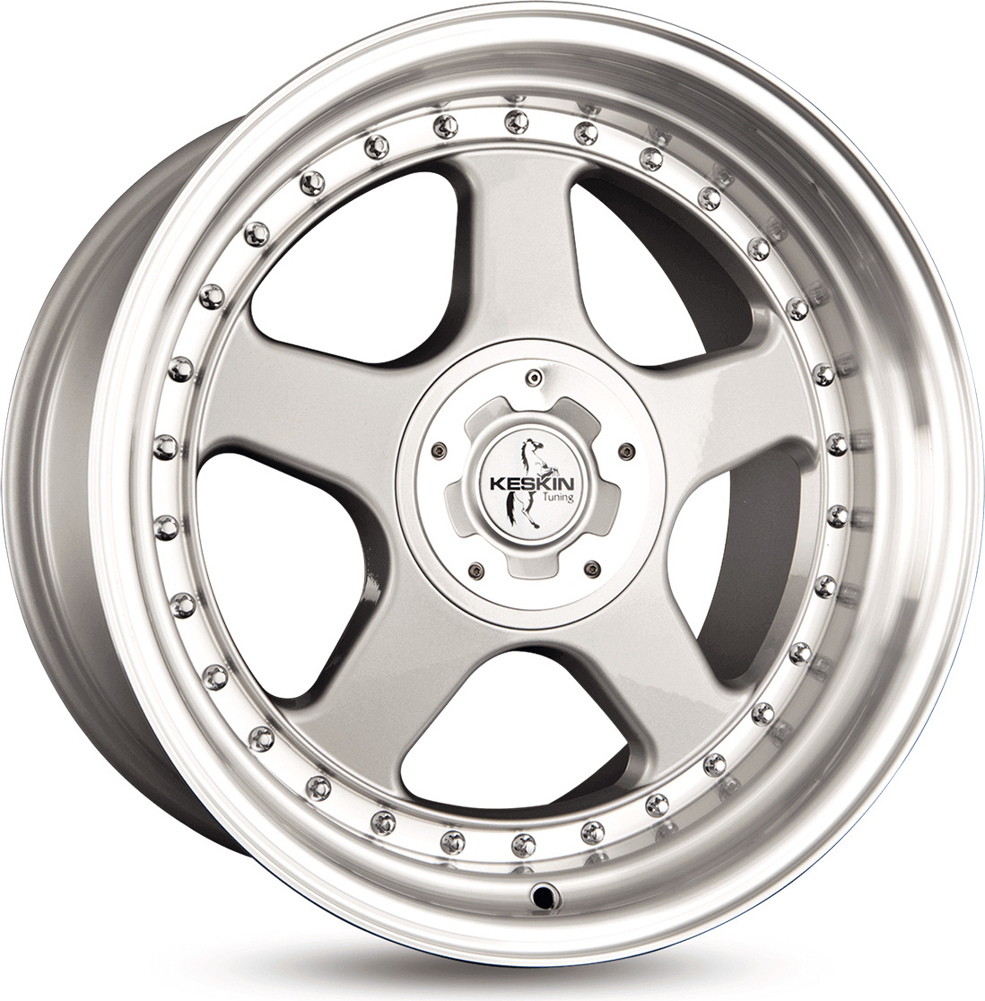 18 Zoll KESKIN KT1 5x112/120 ET15 Alufelgen SILVER LIP