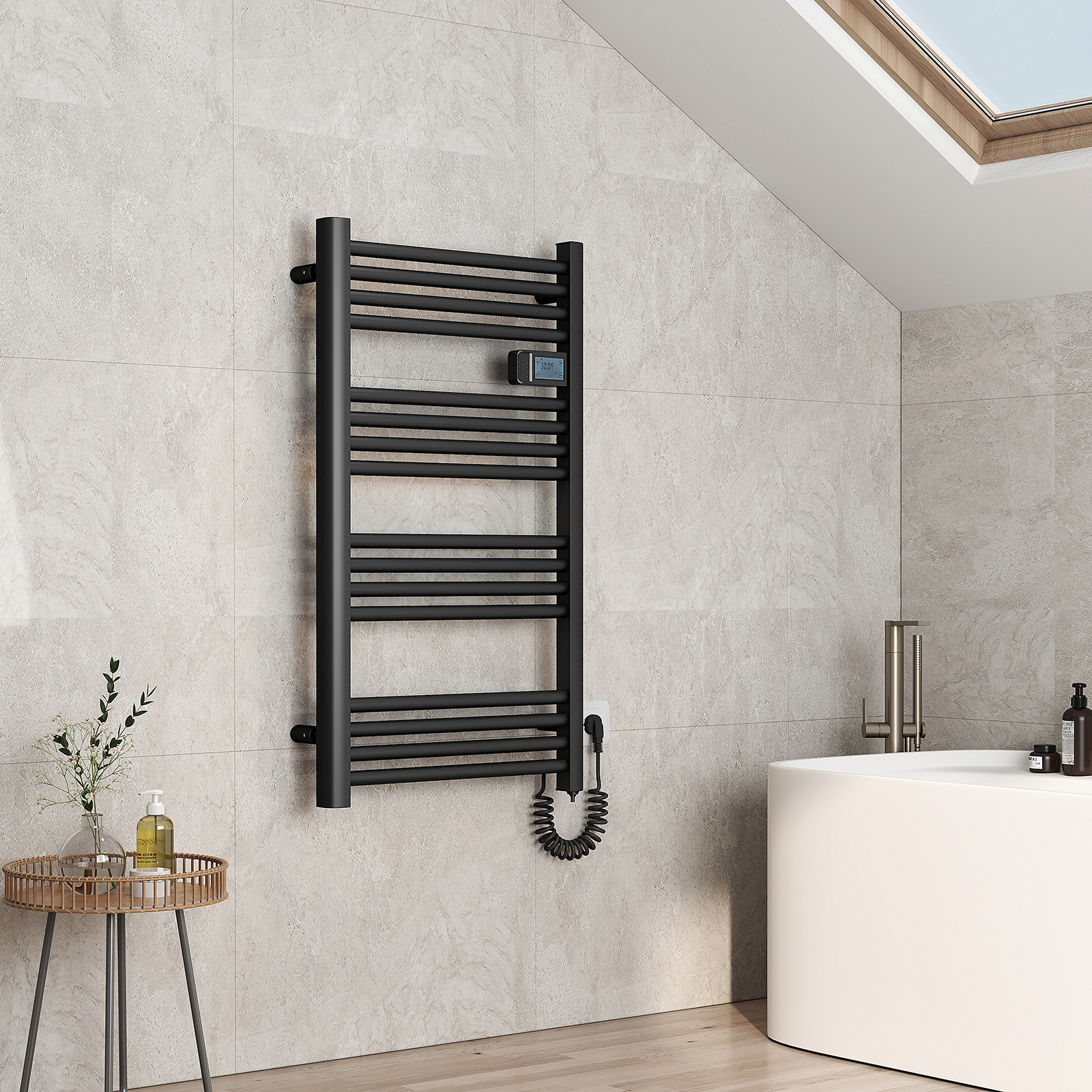 Elektrický sušič uterákov EMKE Black Radiator | Kaufland.sk