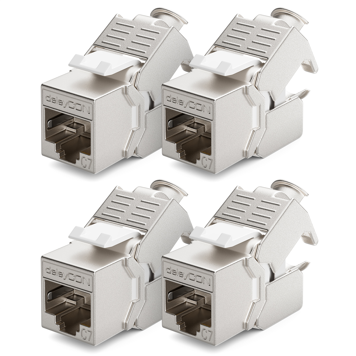deleyCON 4x CAT 7 Keystone Jack Modul Optimal | Kaufland.de