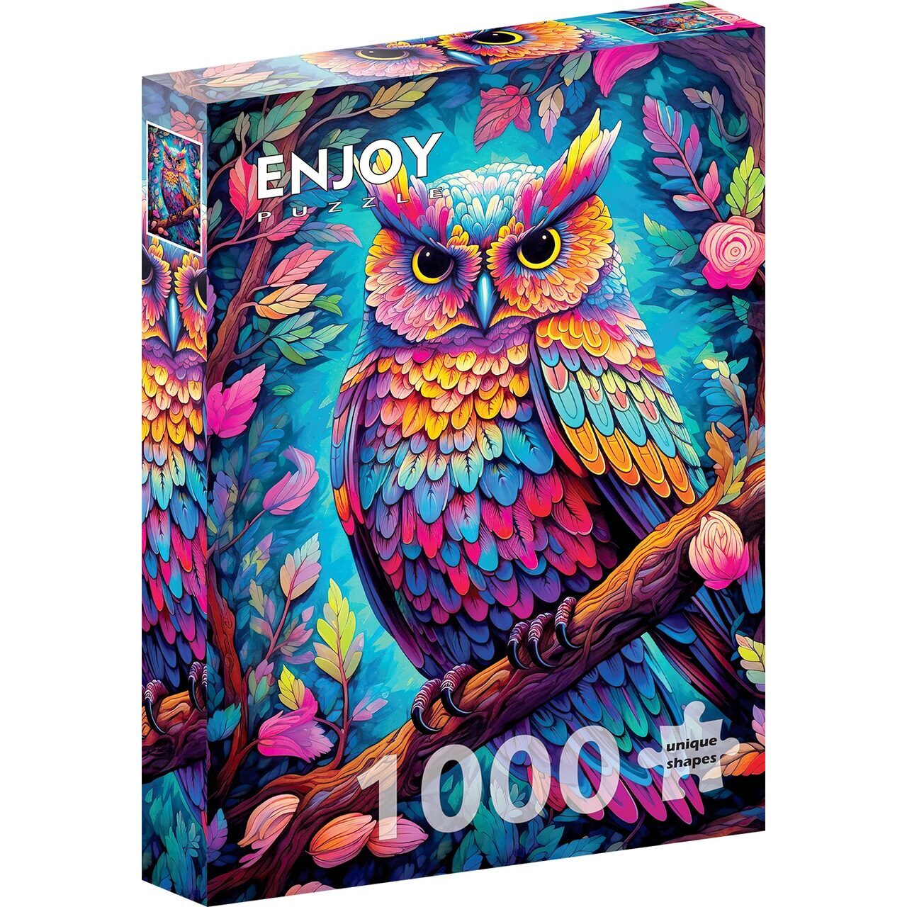 ENJOY Puzzle Dazzling Owl 1000 pièces Puzzles classiques