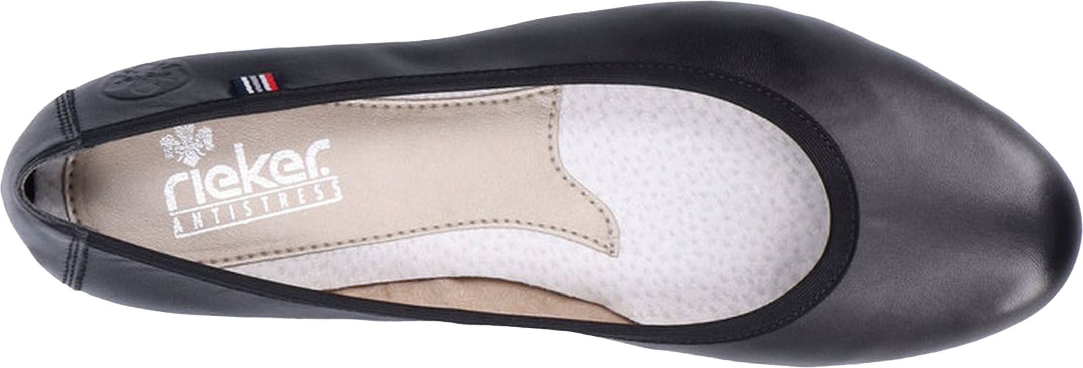 Rieker Damen Ballerina Leder klassisch Riricon Sohle 51994,