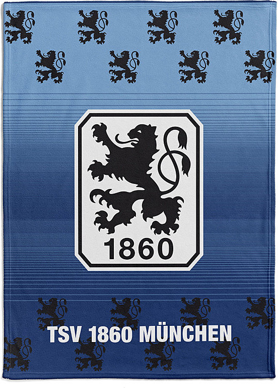TSV 1860 München Flanellfleecedecke Logo Decken
