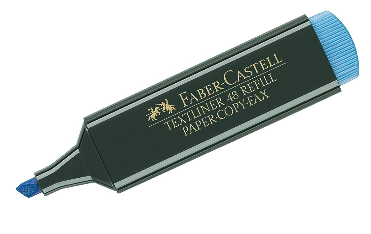 FABER-CASTELL evidenziatore TEXTLINER 48 REFILL blu