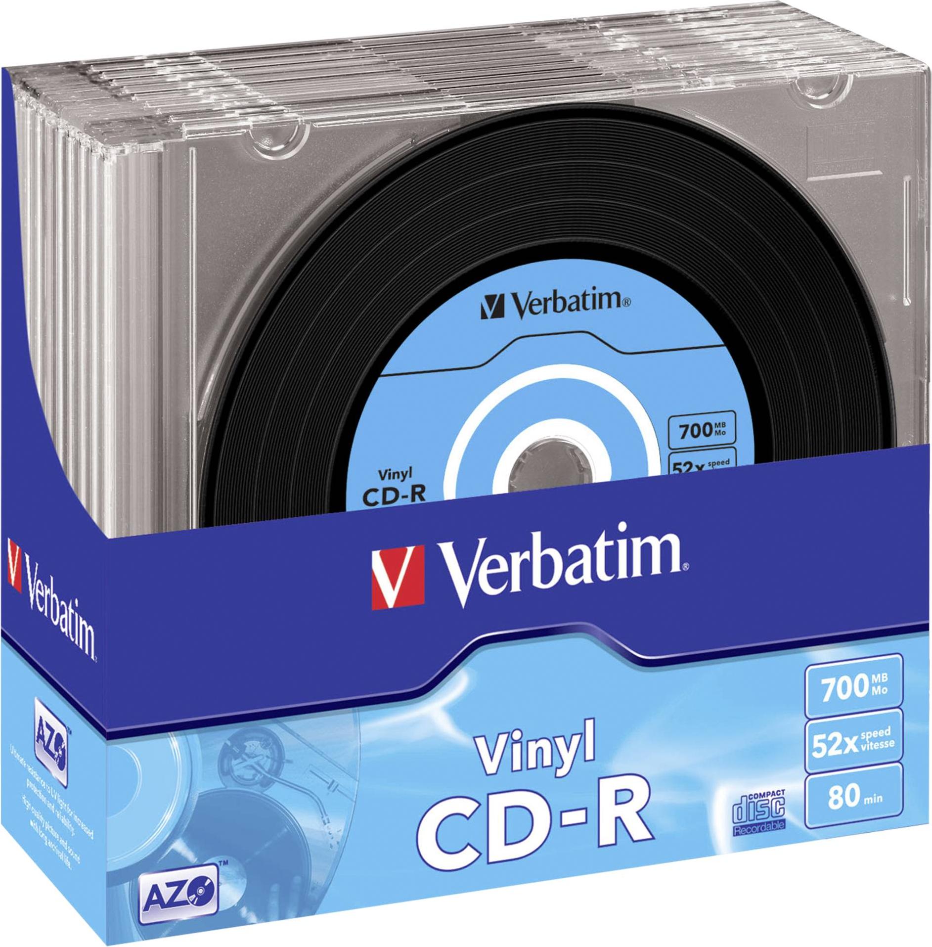 Verbatim CD-R AZO Data Vinyl 700 MB 10 szt. Szpindle