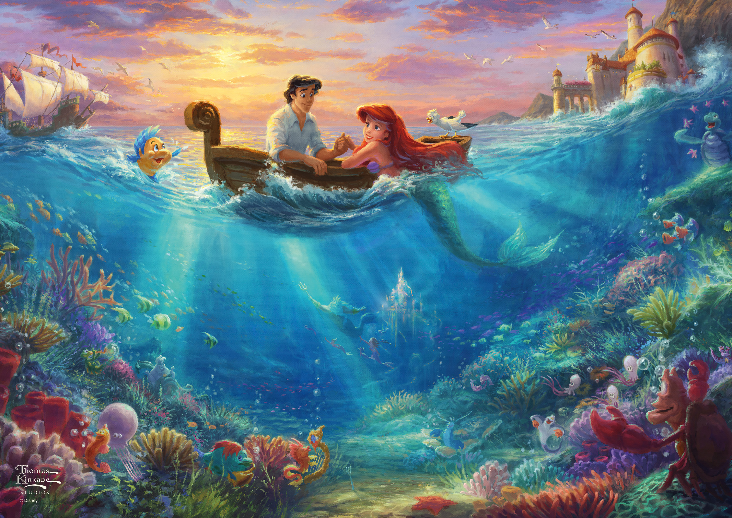Schmidt Disney, Ariel, 500 pezzi Puzzle classici