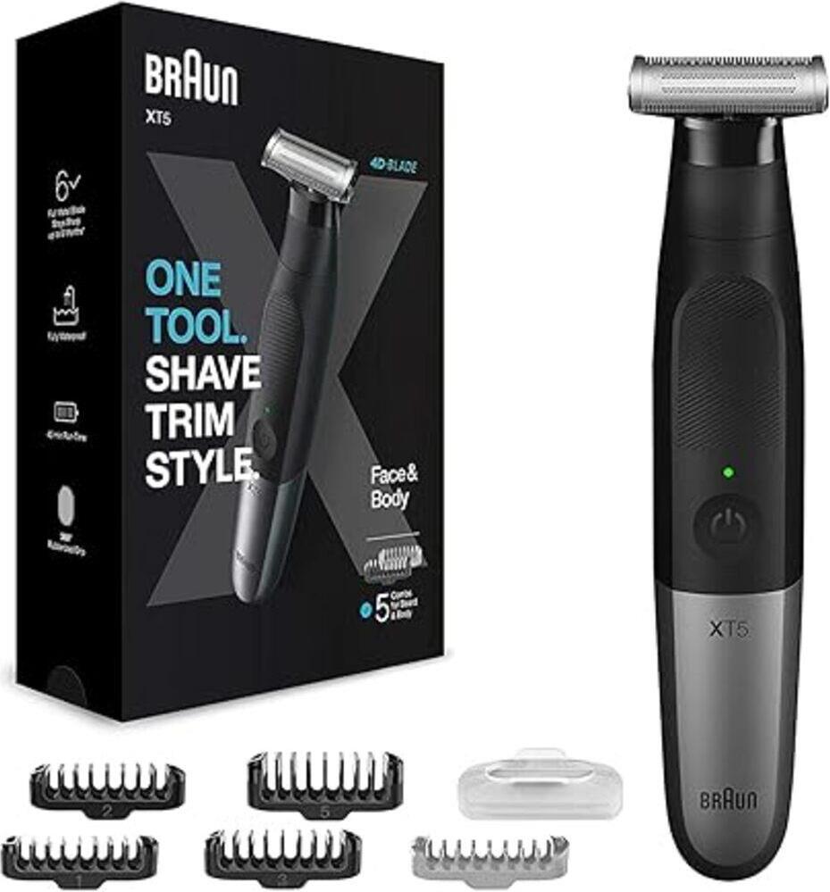 Braun Series XT5 Tondeuse à barbe Face & Body Noir
