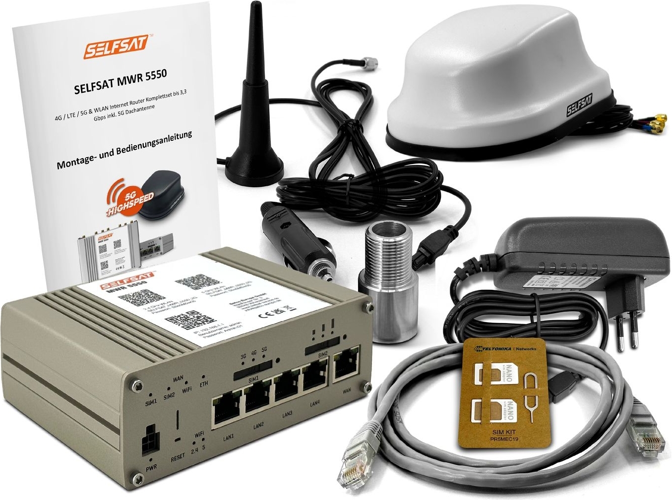 SELFSAT MWR 5550 weiß ( 4G / LTE / 5G & WLAN | Kaufland.at