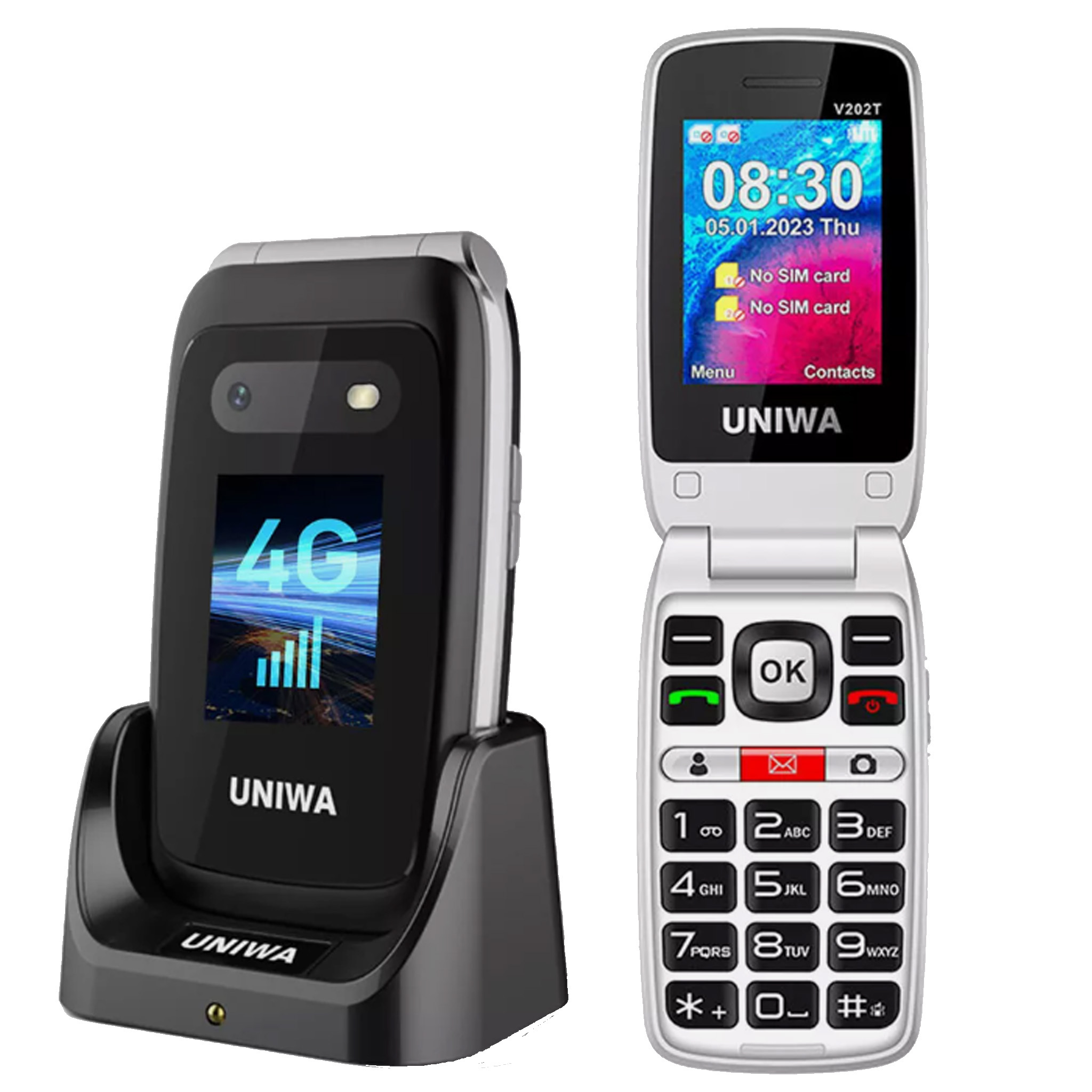 UNIWA V202T 4G flipový mobilný telefón pre | Kaufland.sk