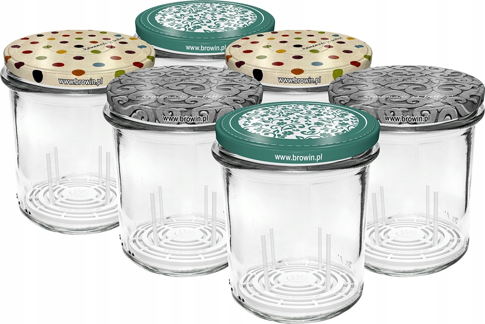 Pot en verre avec bouchon à vis et TO fi82/6 346ml - 6
