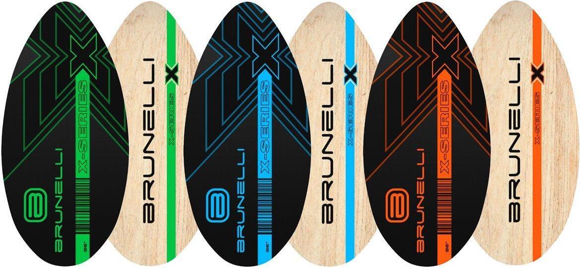 BRUNELLI Holz Skimboard 39 Zoll BLUE
