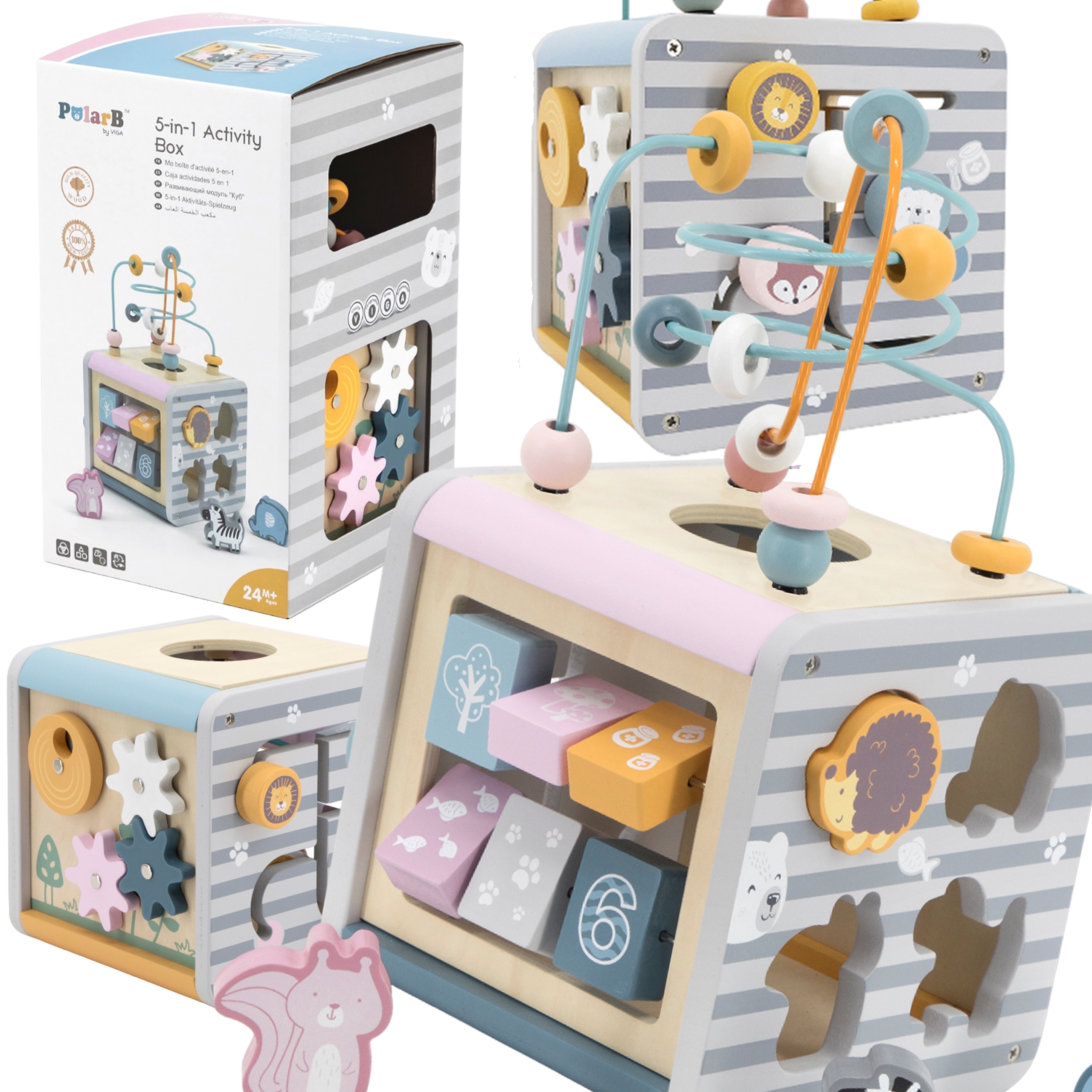 Viga PolarB Activity Box Centro giochi educativi in legno