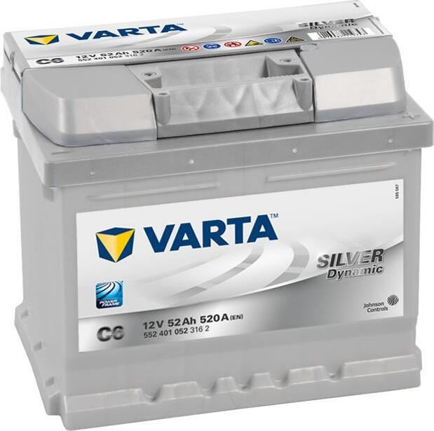 VARTA Silver Dynamic C6 Autobatterie 12V 52Ah | Kaufland.at