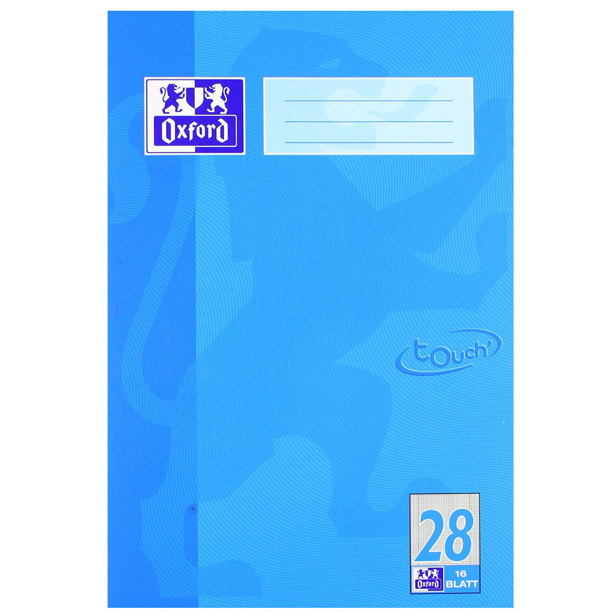 Cahier d'écolier Oxford "Touch" DIN A4 Lineature 28 bleu