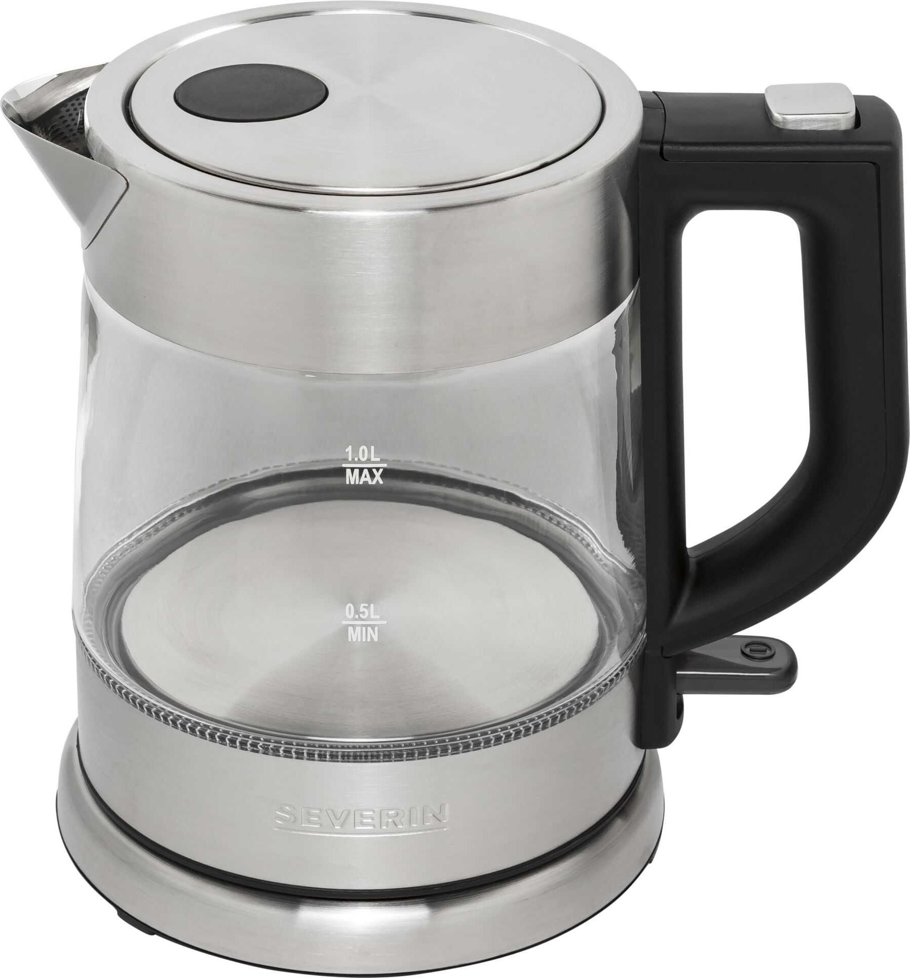 Severin WK 3468 1l 2200W Schwarz - Edelstahl - Transparent