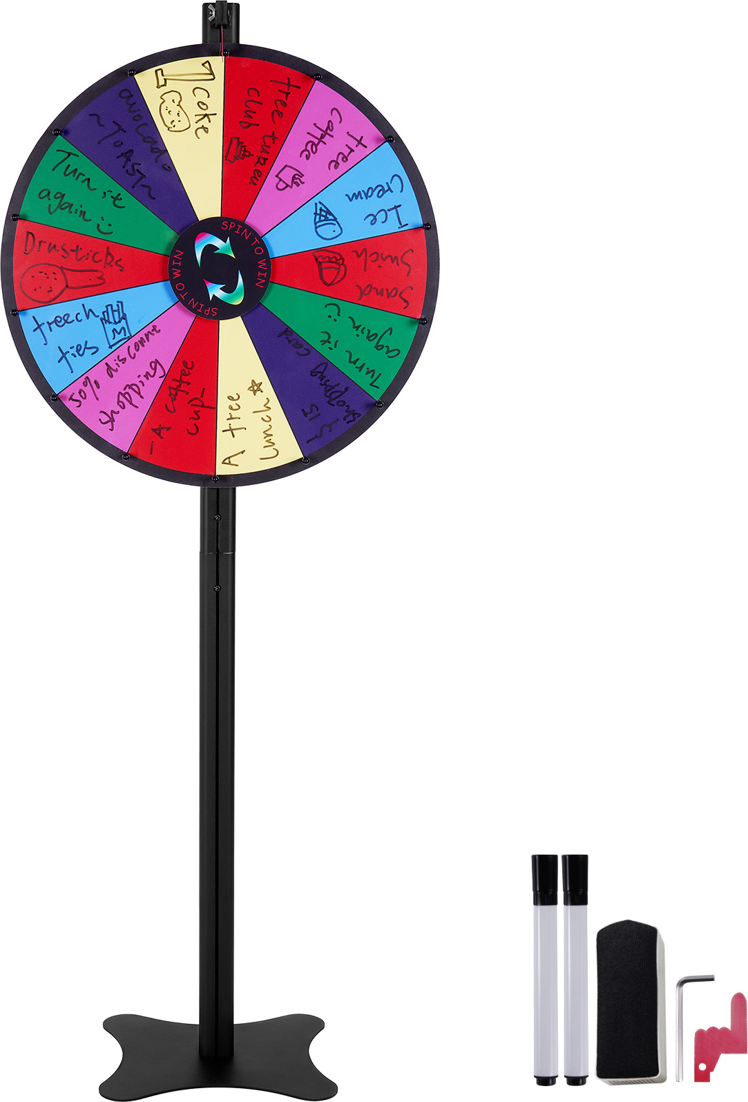 SucceBuy 24-calowe koło fortuny, koło ruletki z 14