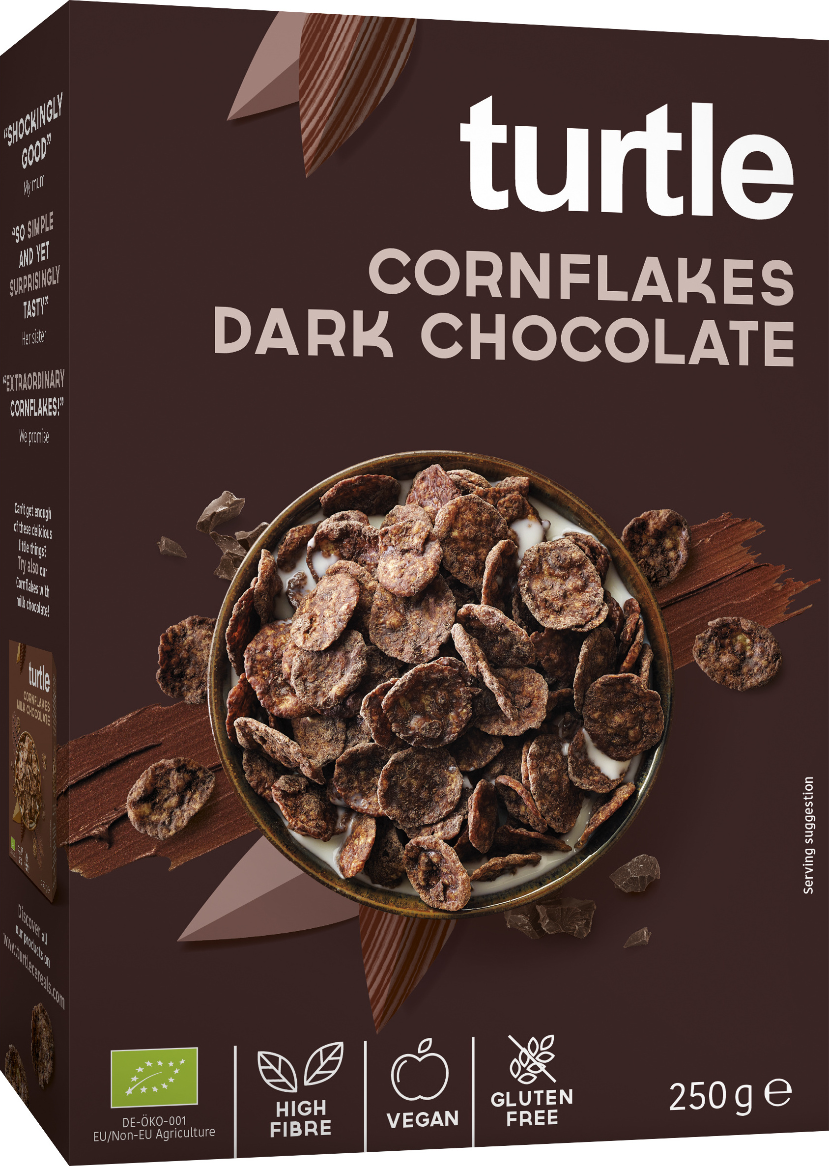 Schoko Cornflakes Dunkel Glutenfrei 250g Müslis