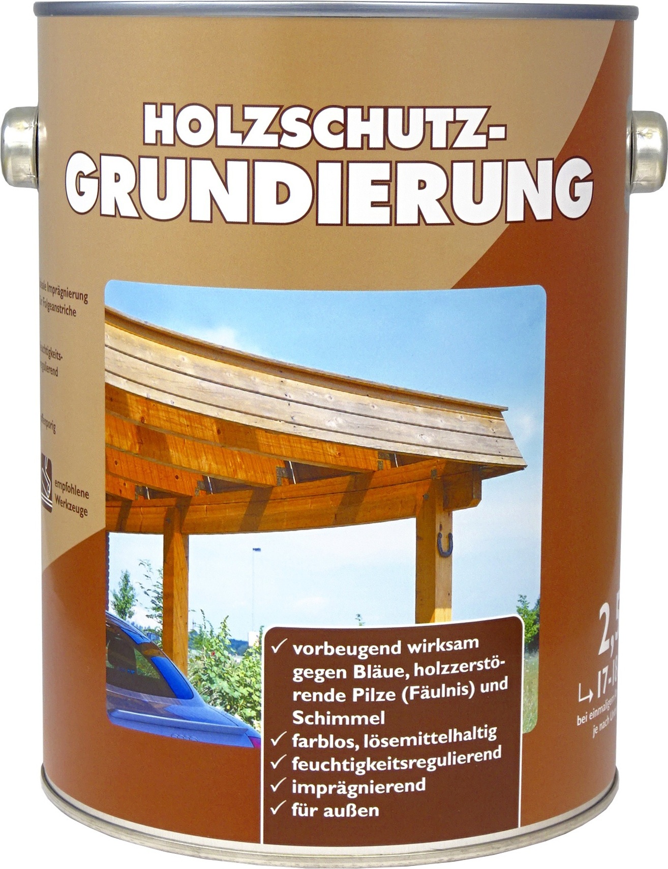 Wilckens Holzschutz-Grundierung, 2,5 l, Farblos