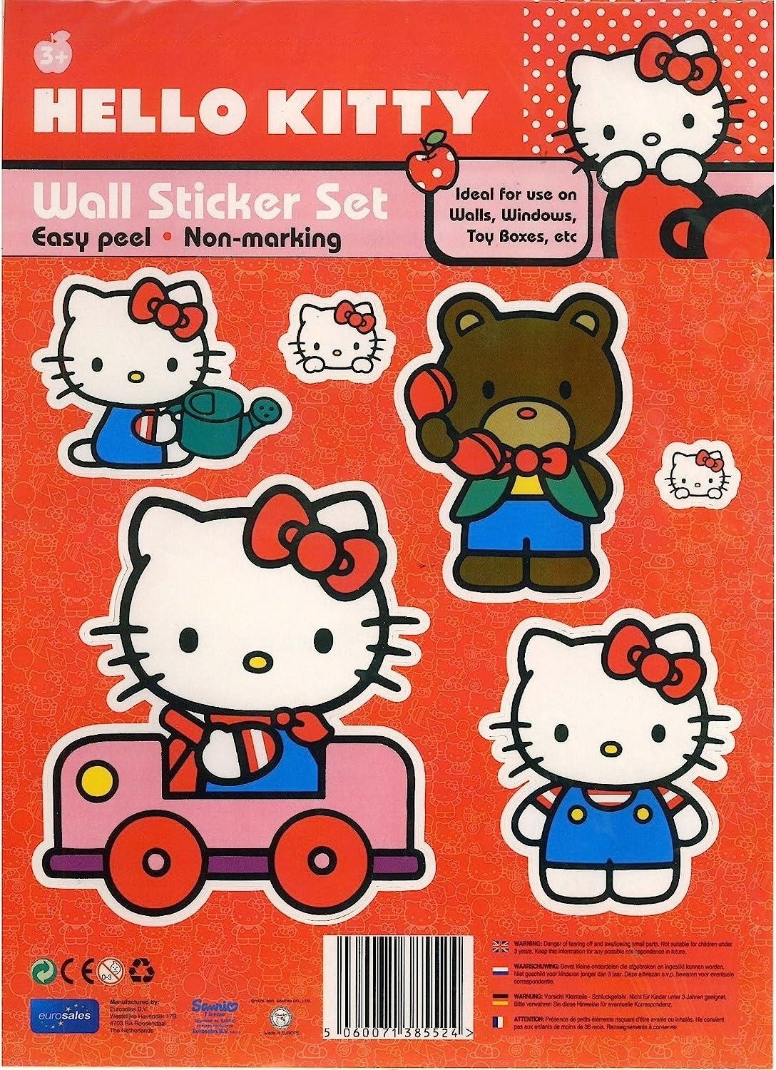 Hello Kitty - Nálepka na stenu "Classic Sign" | Kaufland.sk