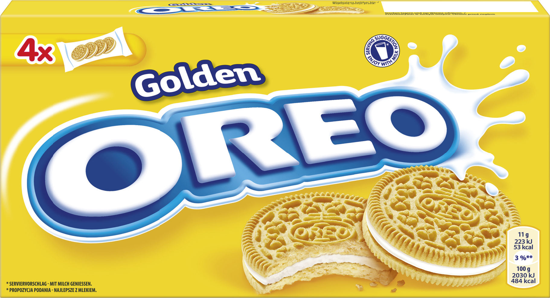 Ciastka Oreo kruche Golden 176 g Keksy