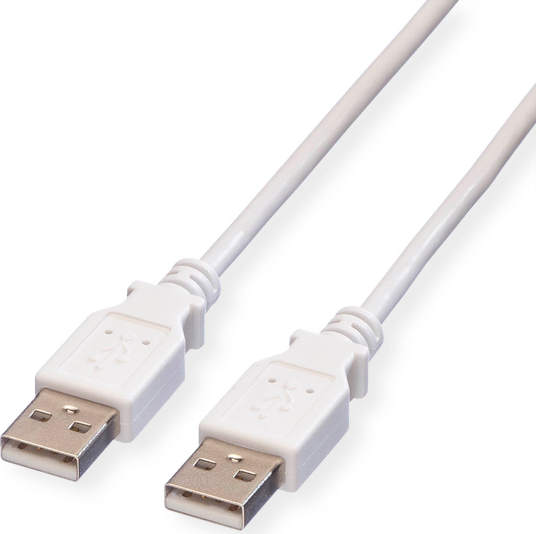 VALUE USB 2.0 Kabel, Typ A-A, weiß, 0,8 m | Kaufland.at