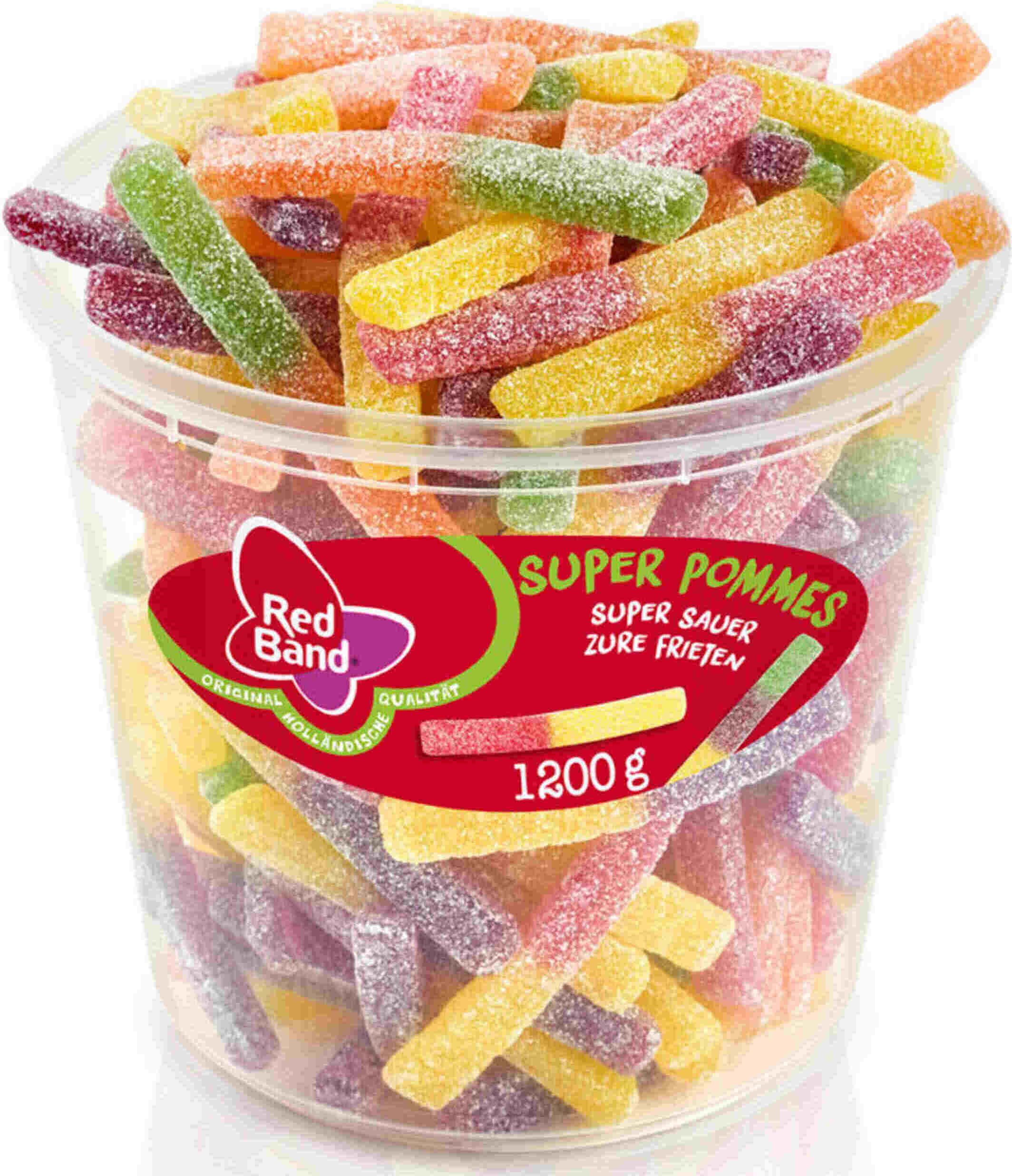 Red Band Pommes extra-acidulées bâtonnets de gomme de