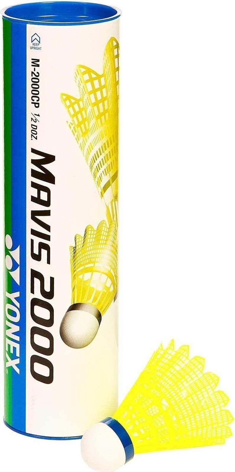 Yonex Mavis 2000 balles de badminton bleu tube d'emballage