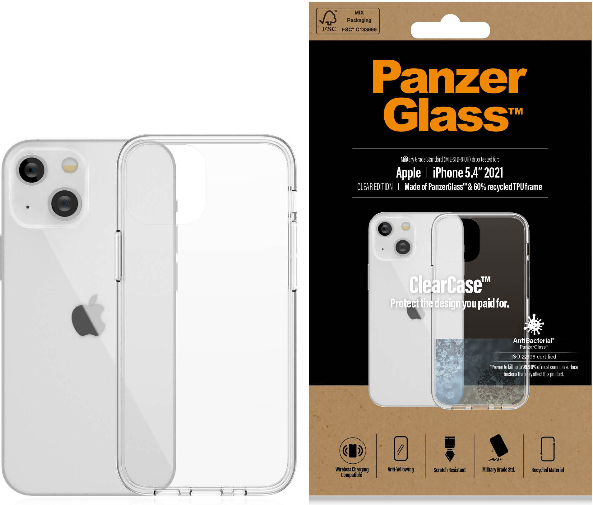 PanzerGlass Clearcase Clearcase per Apple iPhone 13 Mini
