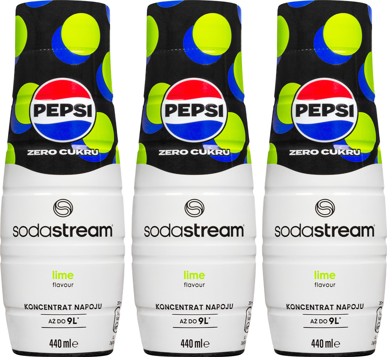 Sodastream sirup Pepsi MAX Limetkový koncentrát 3x440ml so