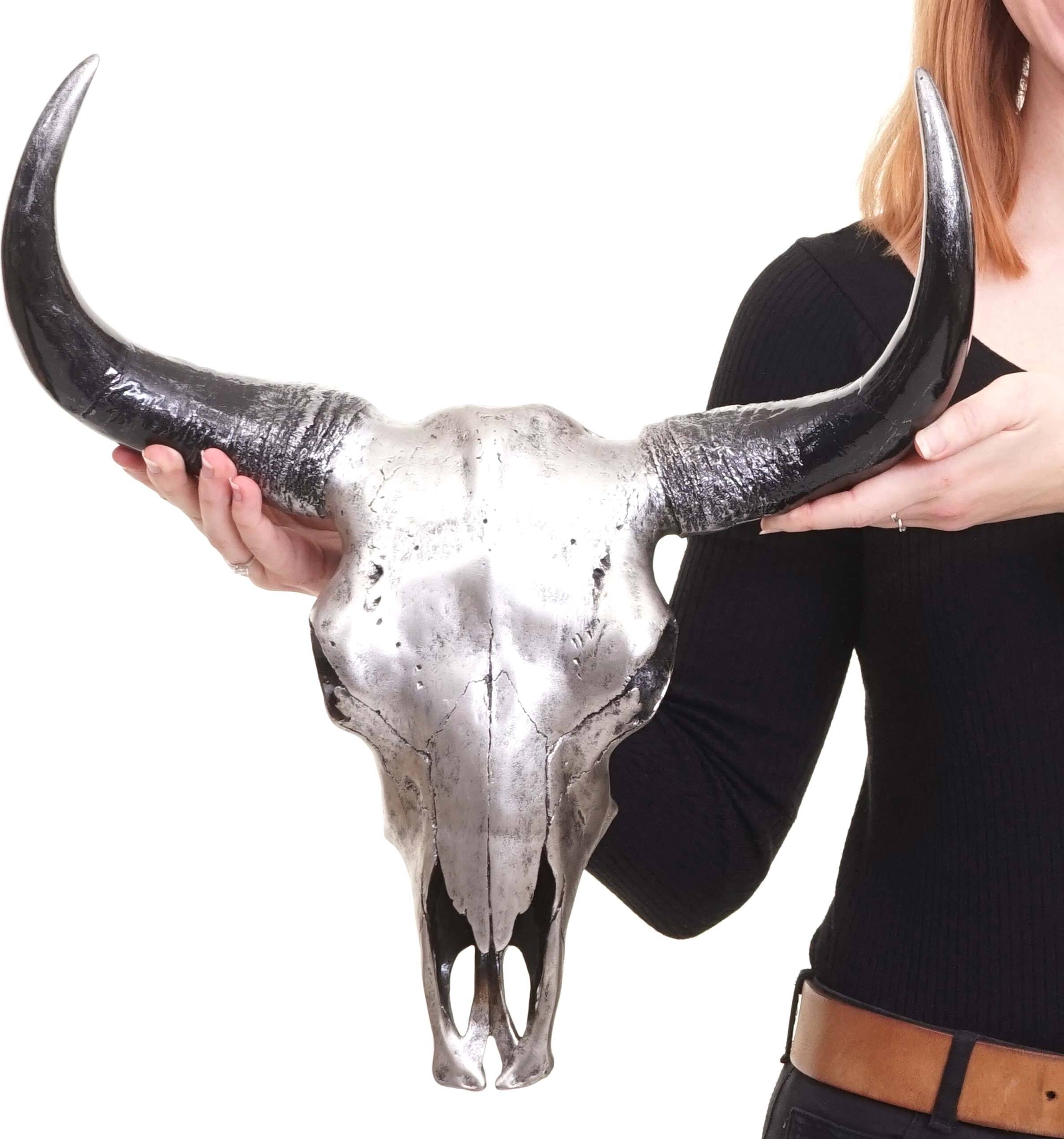 Deco Skull 45cm HWC-T454, Polyresin Bull Longhorn Head