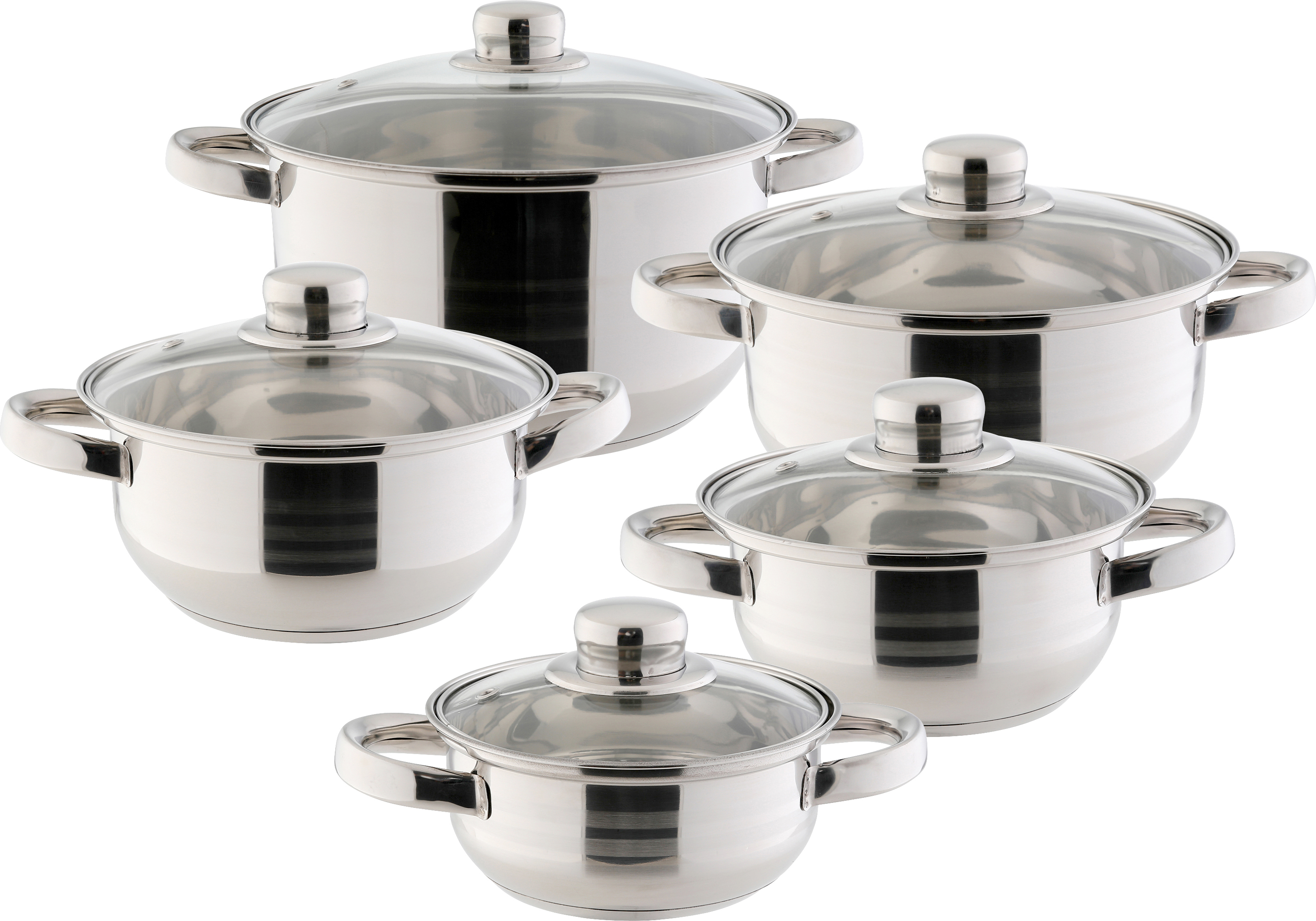 Kochtopf-Set Erika Edelstahl 5-teilig Topf-Sets