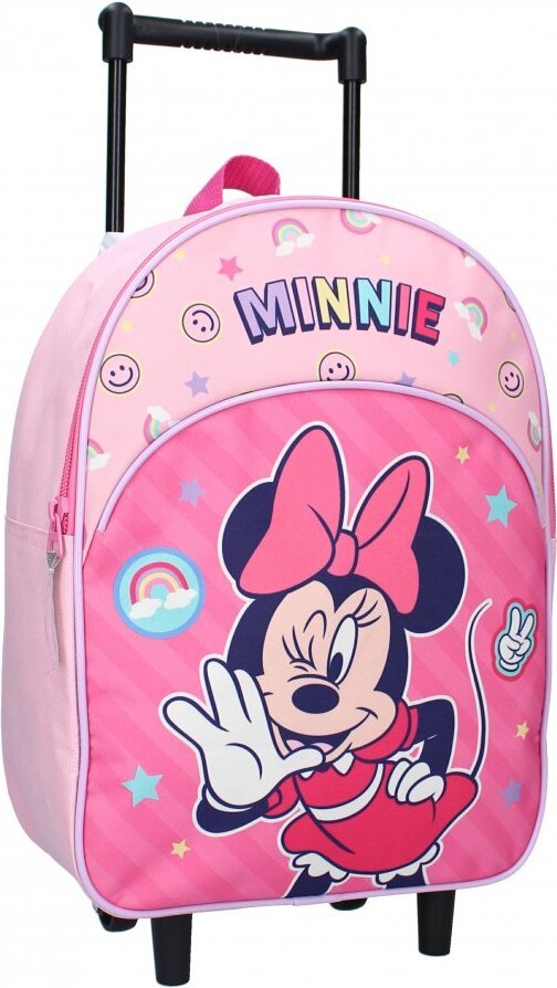 Disney Minnie Mouse valigia trolley zaino scuola rosa con