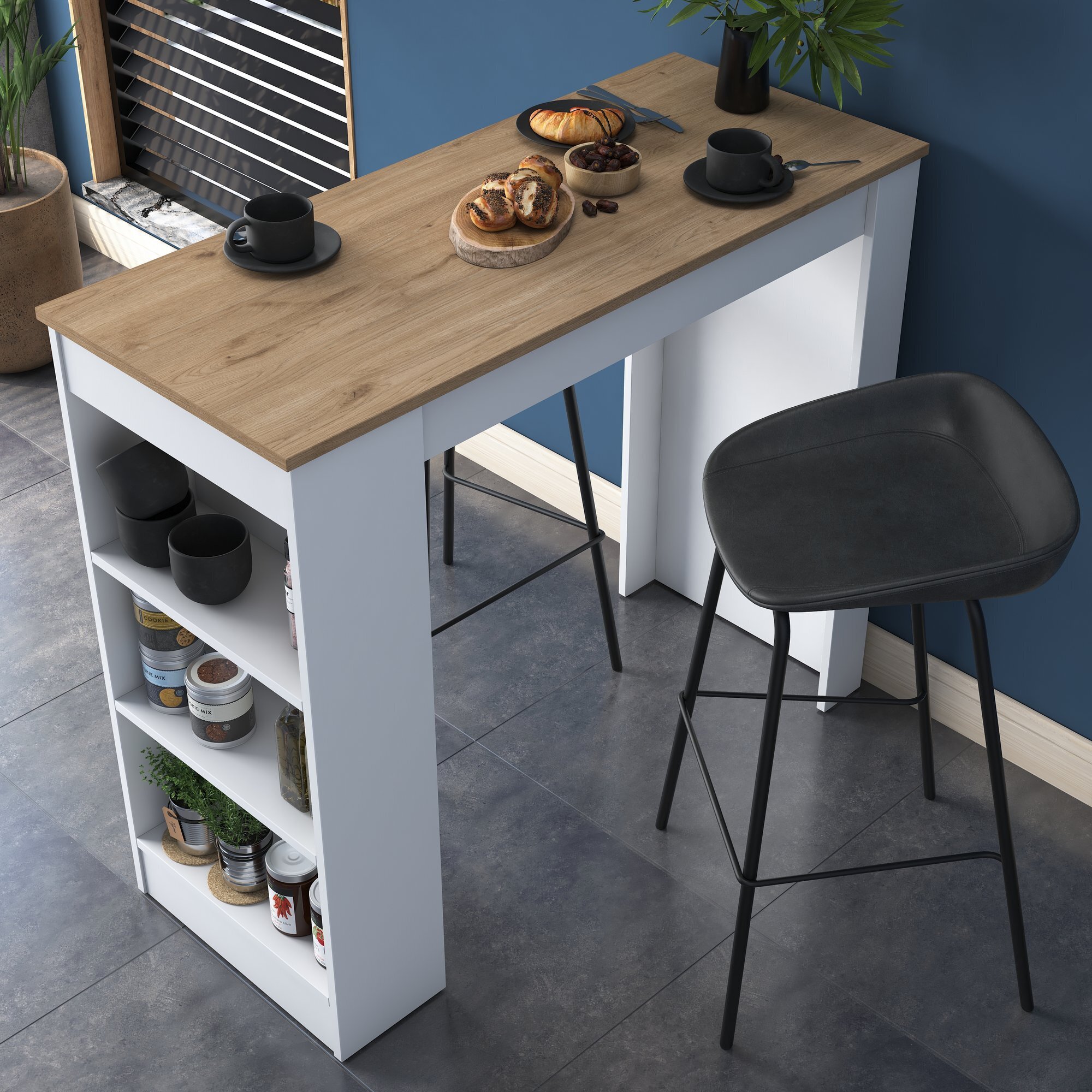 Skye Decor, JA103 - 2345, Tables, Tables de cuisine, Noyer,