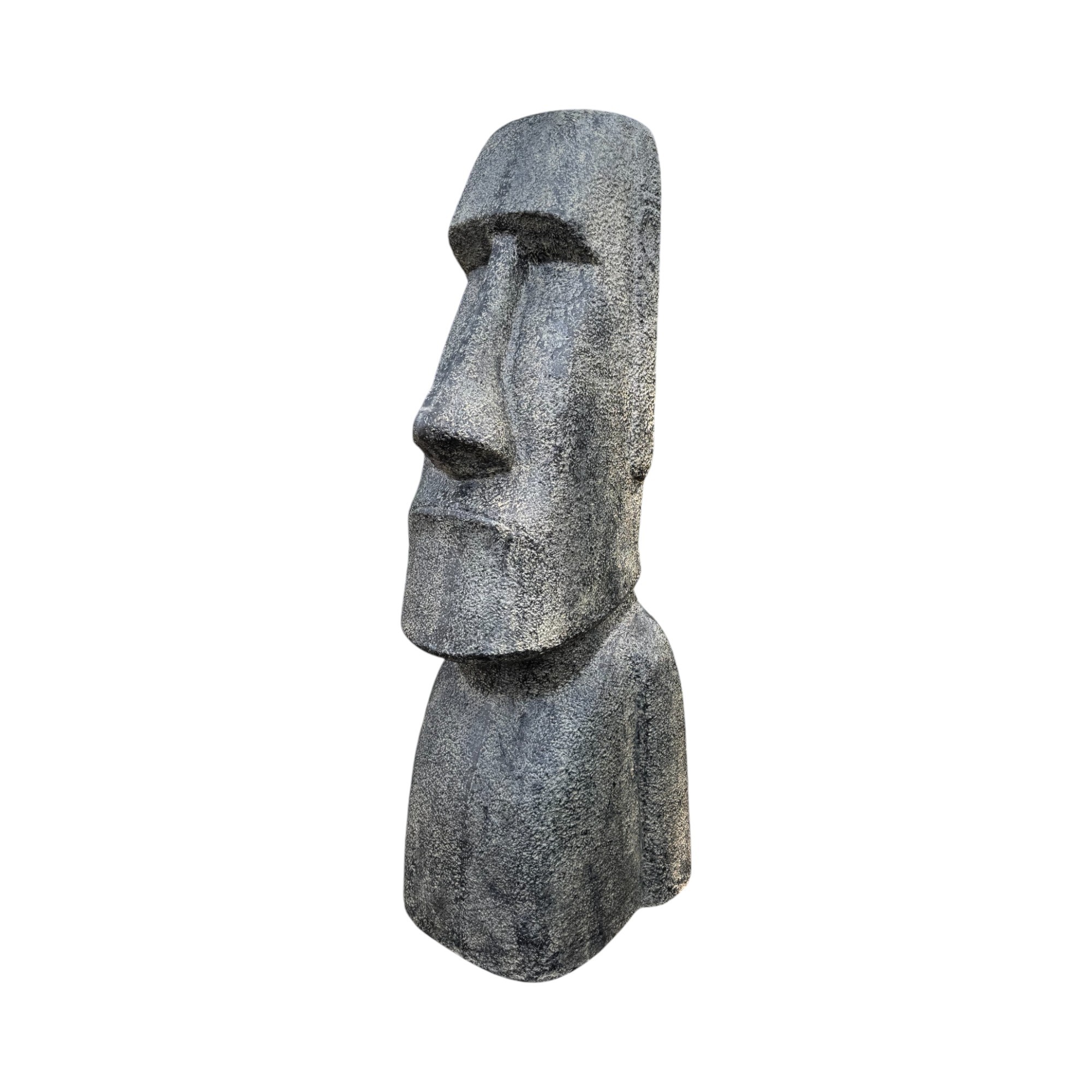 Tête de Moai Statue - Jardin Déco Sculpture - Figure de