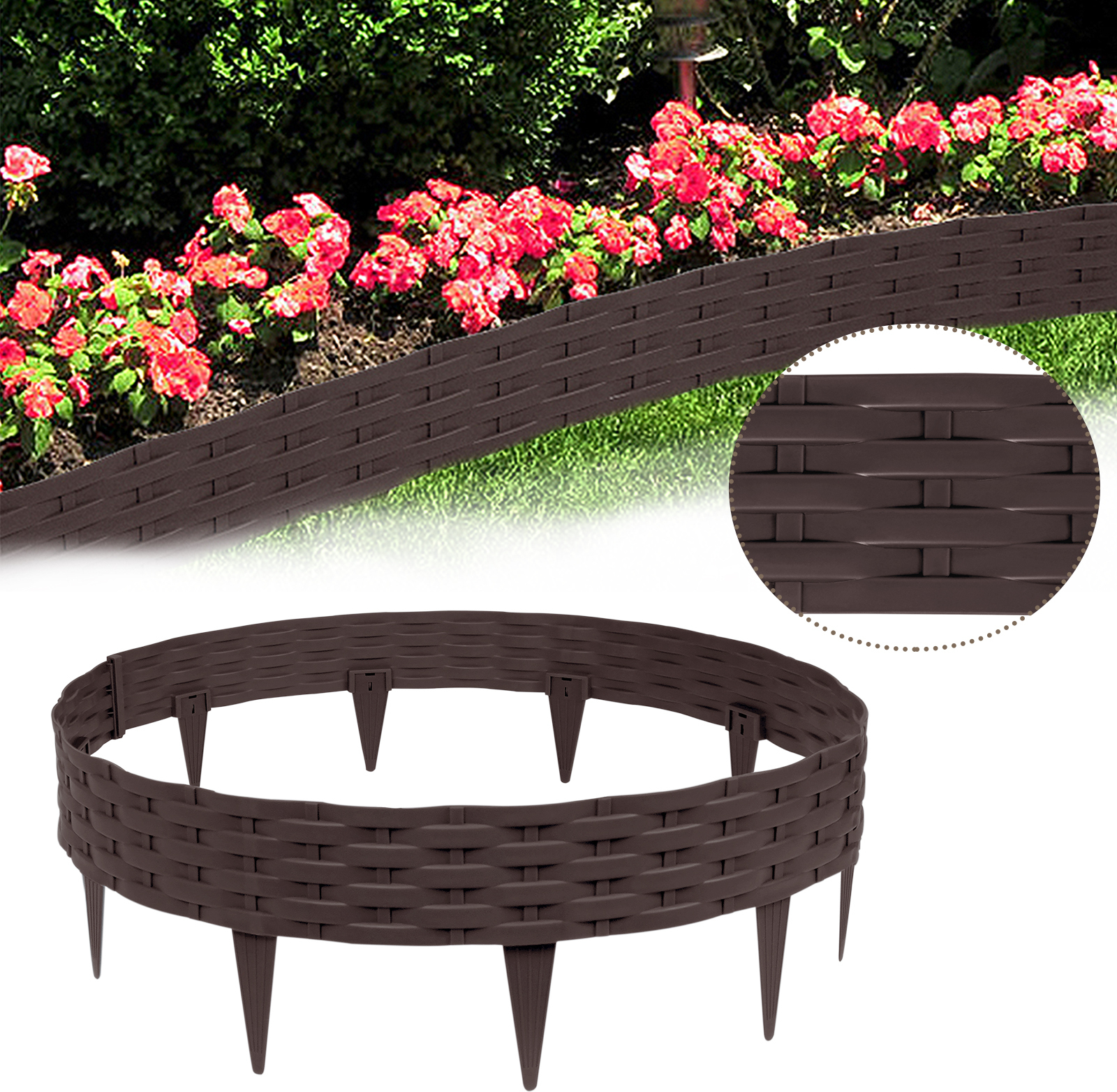 UISEBRT 20m Ratanové obruby na trávník Obruby | Kaufland.cz