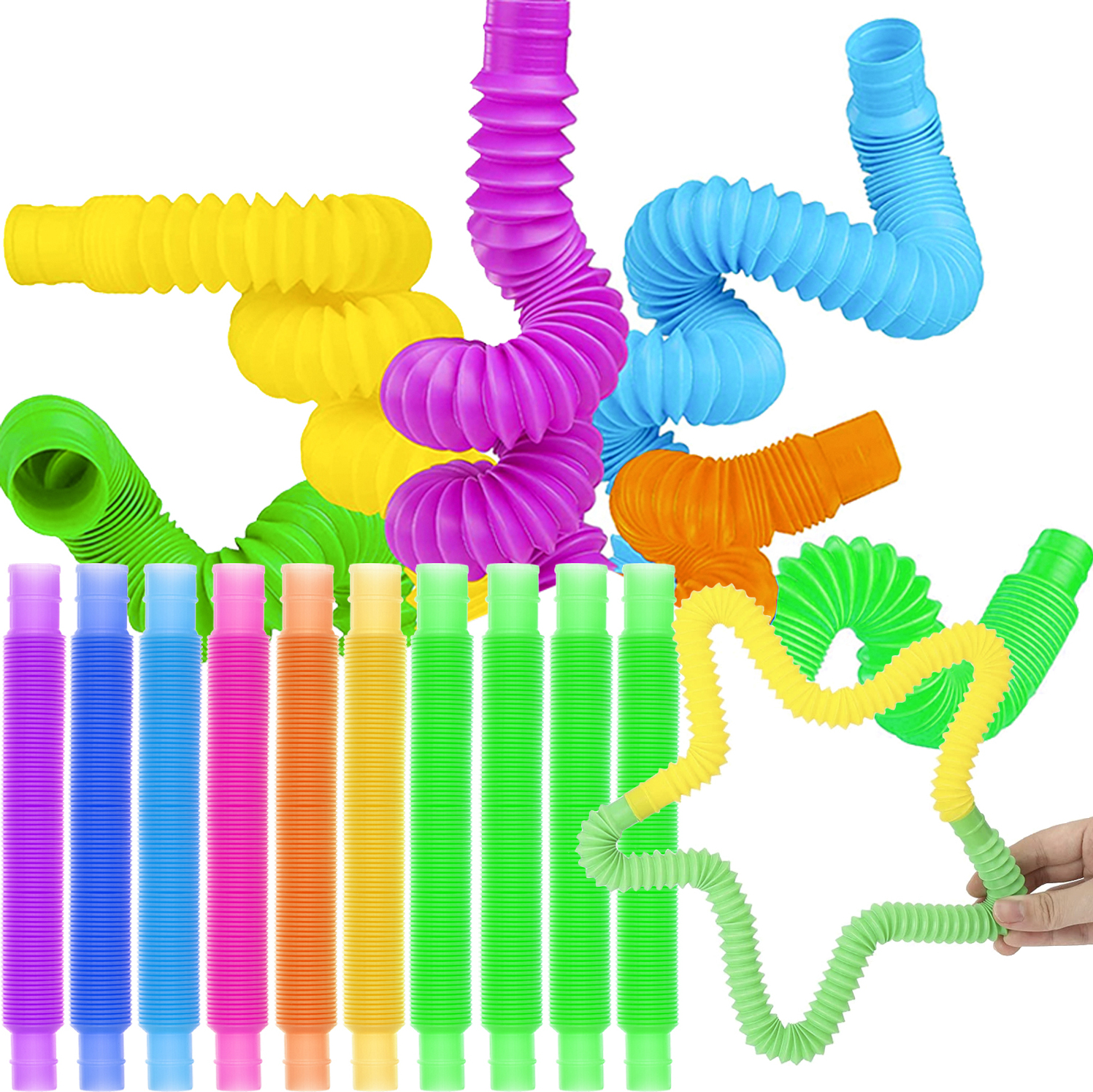 Mini Pop Tubes Jouets Tubes extensibles Jouets sensoriels