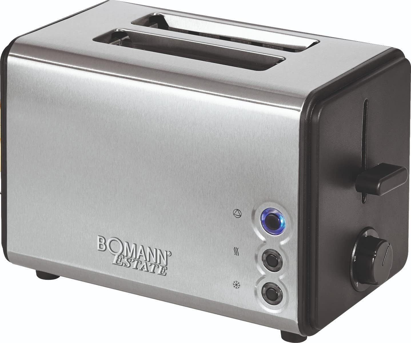 Bomann TA 1371 CB - Grille-pain 2 disques, support à petits