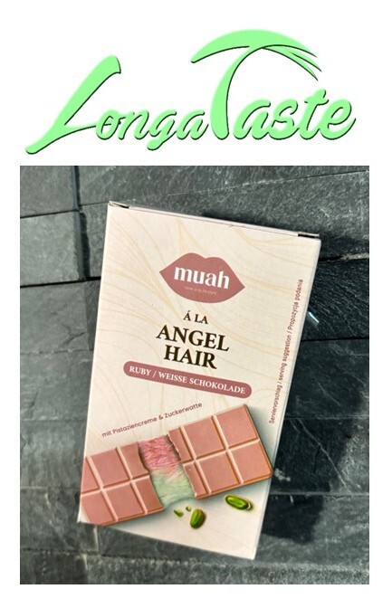 Muah Ruby Angel Hair Chocolate, Czekolada Viral Angel Hair,