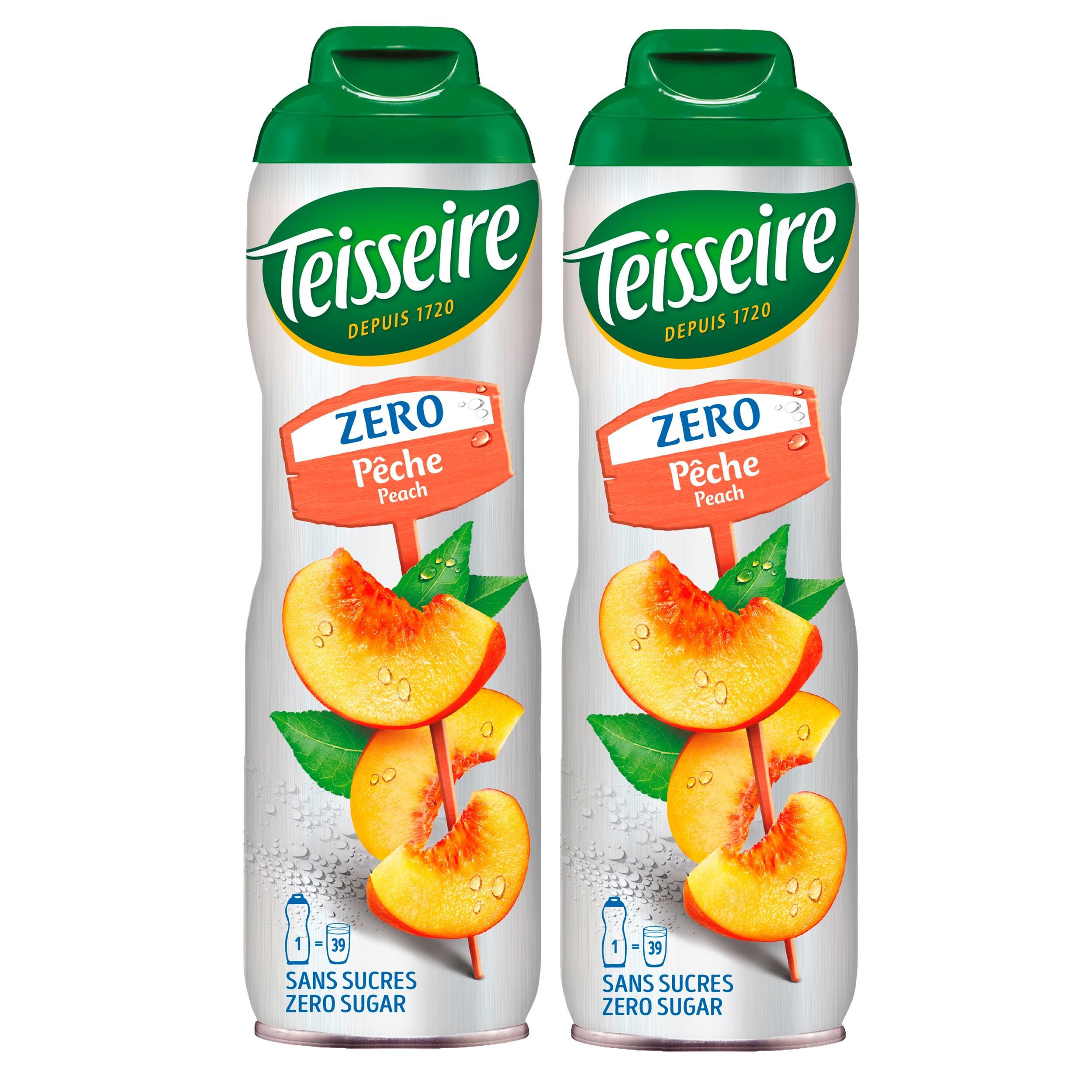 Teisseire Sirup Pfirsich/Peach zero Zucker 600ml