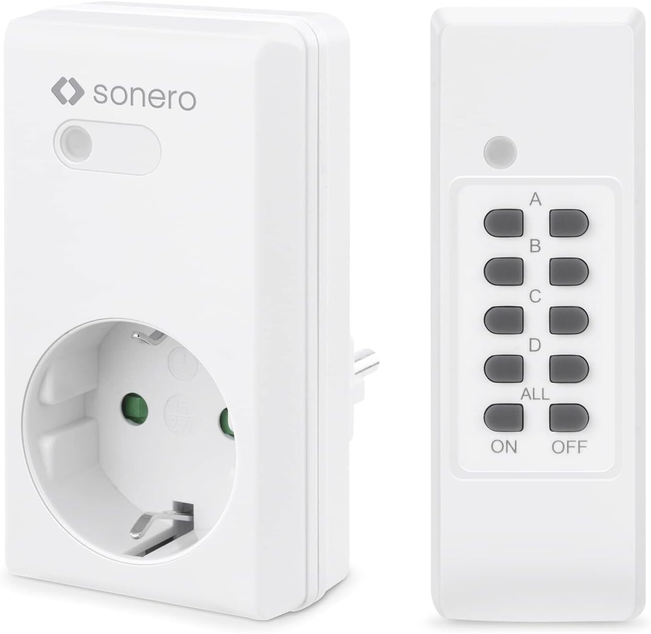 SONERO Funksteckdosen-Set S-RCS201, Indoor Funksteckdosen