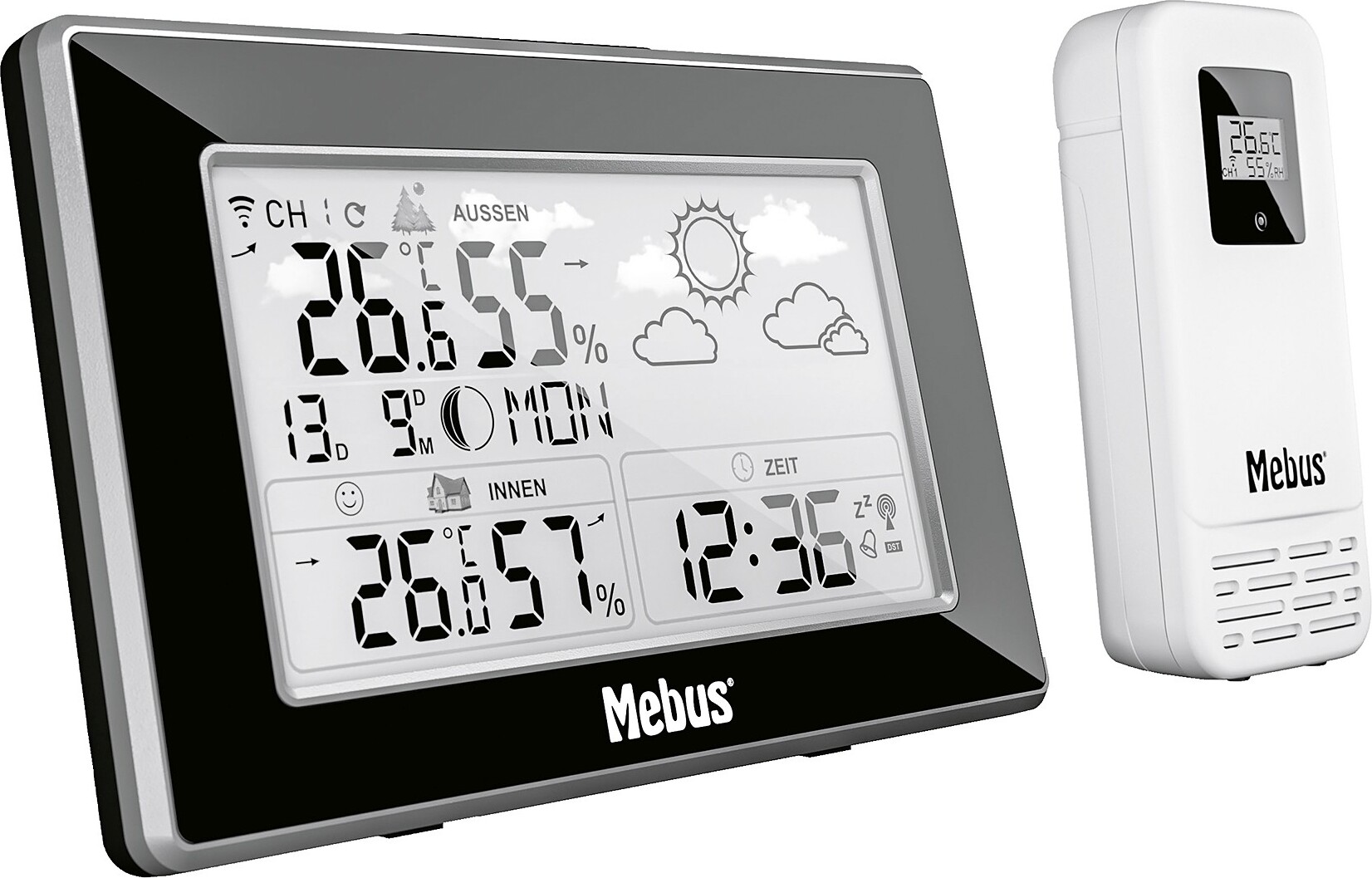 Stazione meteorologica wireless MEBUS 15x9,6x2,2cm