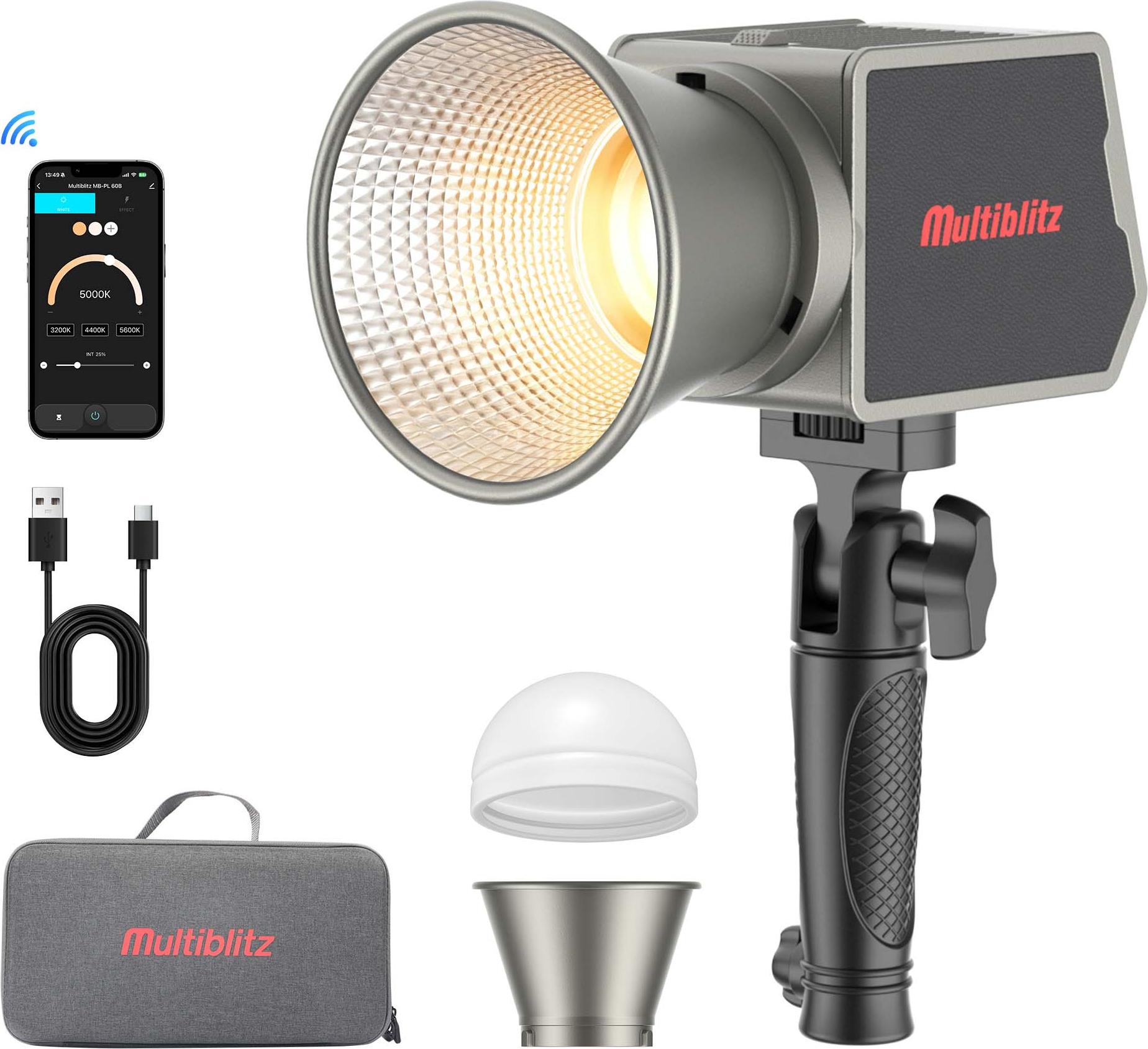 Multi-flash MB-PL LED 60B Lumière photo 60 W Bi Color COB