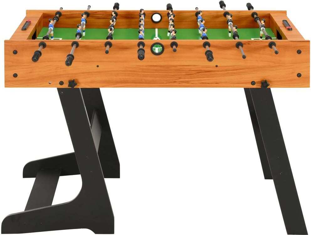 vidaXL Table de baby-foot pliante 121 x 61 x 80 cm Marron