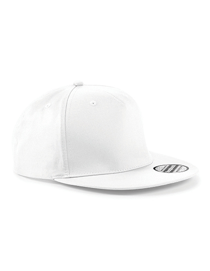 Berretto Beechfield B610 5-Panel Snapback Rapper Bianco